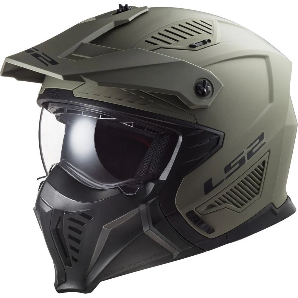 LS2 OF606 Drifter Solid Matt Sand Motorcycle Helmet – OX Accessories