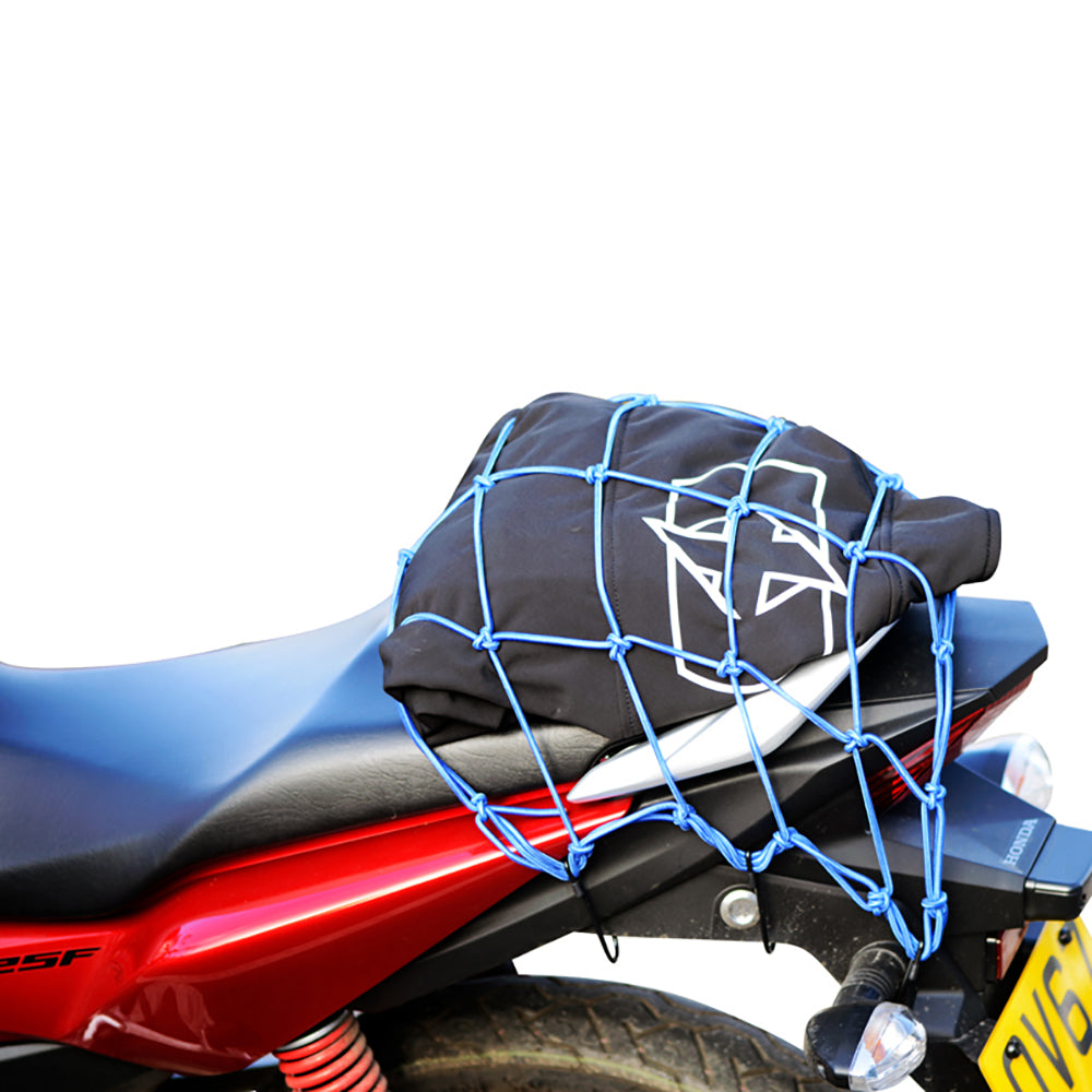 Oxford Motorcycle Cargo Net Strong Elasticated Luggage Net Blue – Rider